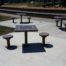 Genius Direct Burial table with stools 2 - Best Outdoor Ping Pong Tables
