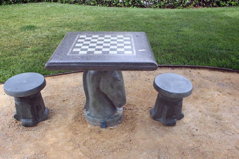 Concrete Chess Tables - Concrete Tables