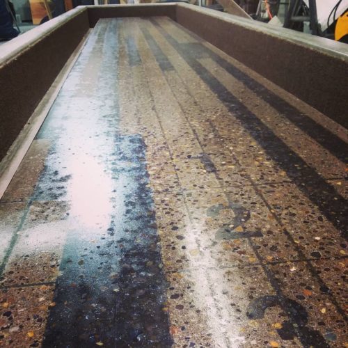 concrete shuffleboard 2 - Best Outdoor Ping Pong Tables